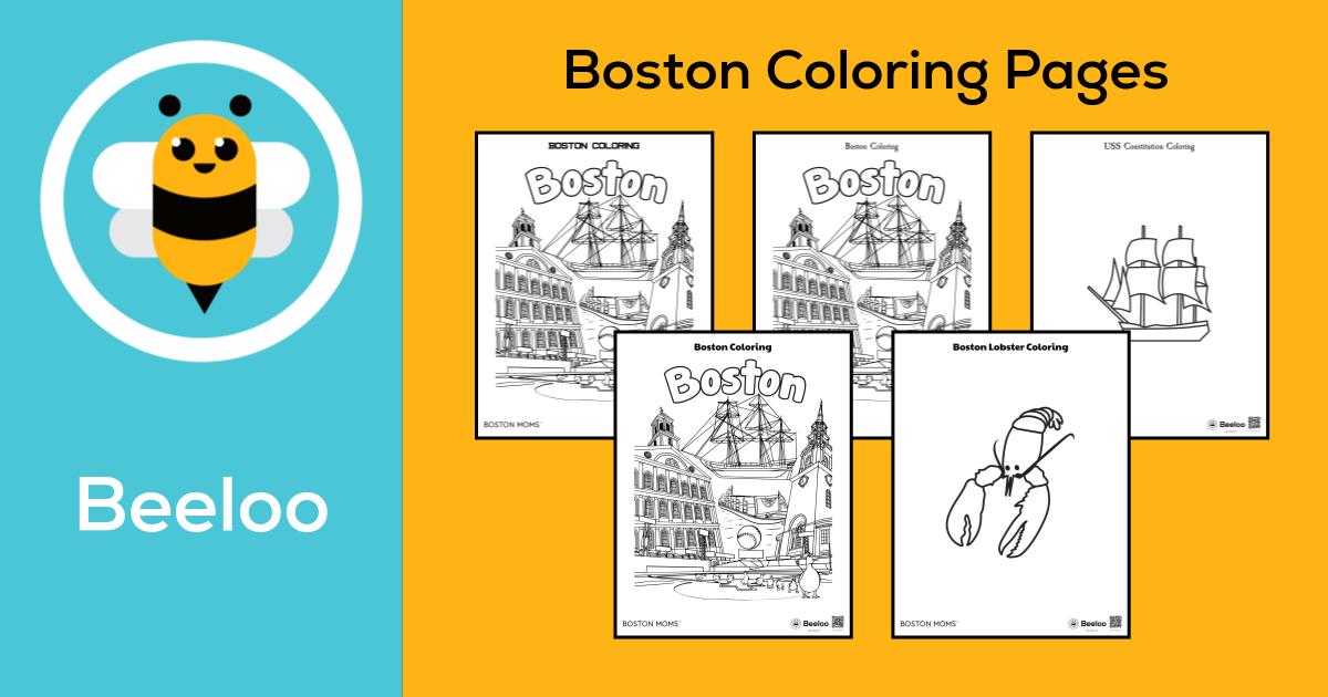 Boston-themed Coloring Pages • Beeloo Printable Crafts and Activities ...