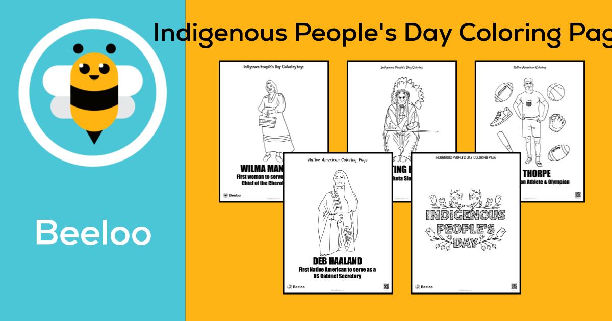 Indigenous People's Day-themed Coloring Pages • Beeloo Printable Crafts ...
