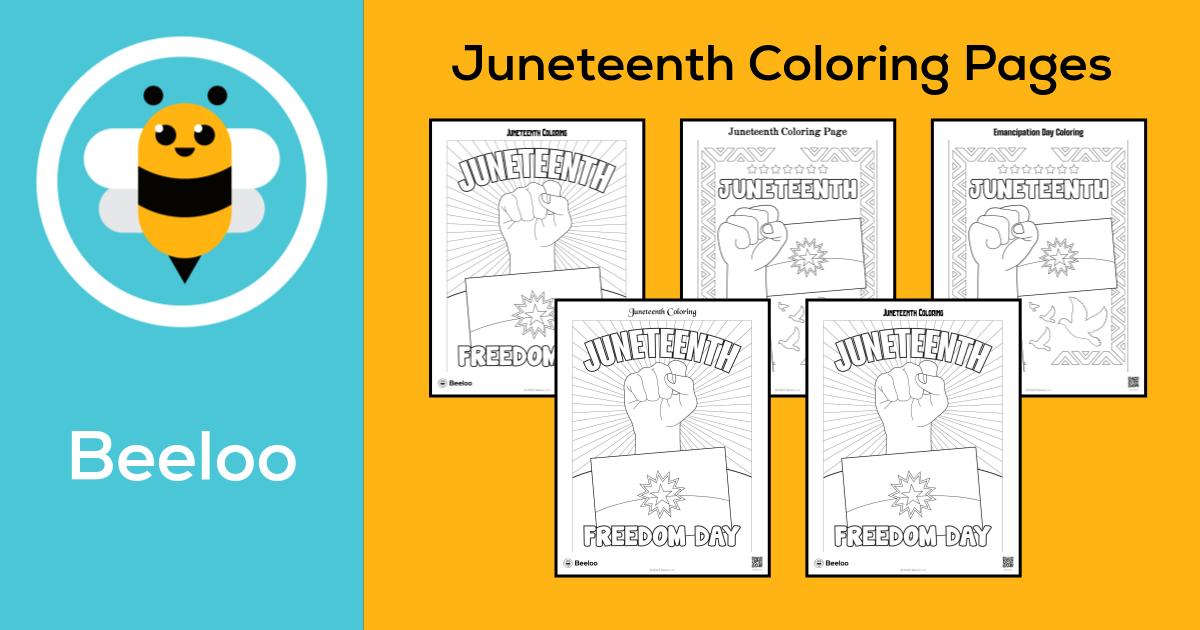 Juneteenth-themed Coloring Pages • Beeloo Printable Crafts and ...