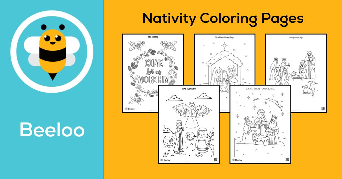 Nativity-themed Coloring Pages • Beeloo Printable Crafts and Activities ...