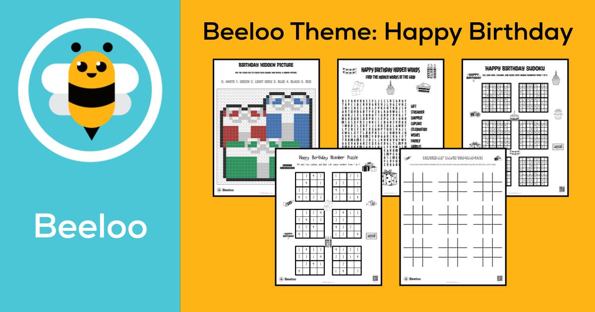 Birthday Themed Printables • Beeloo Printable Crafts And Activities For